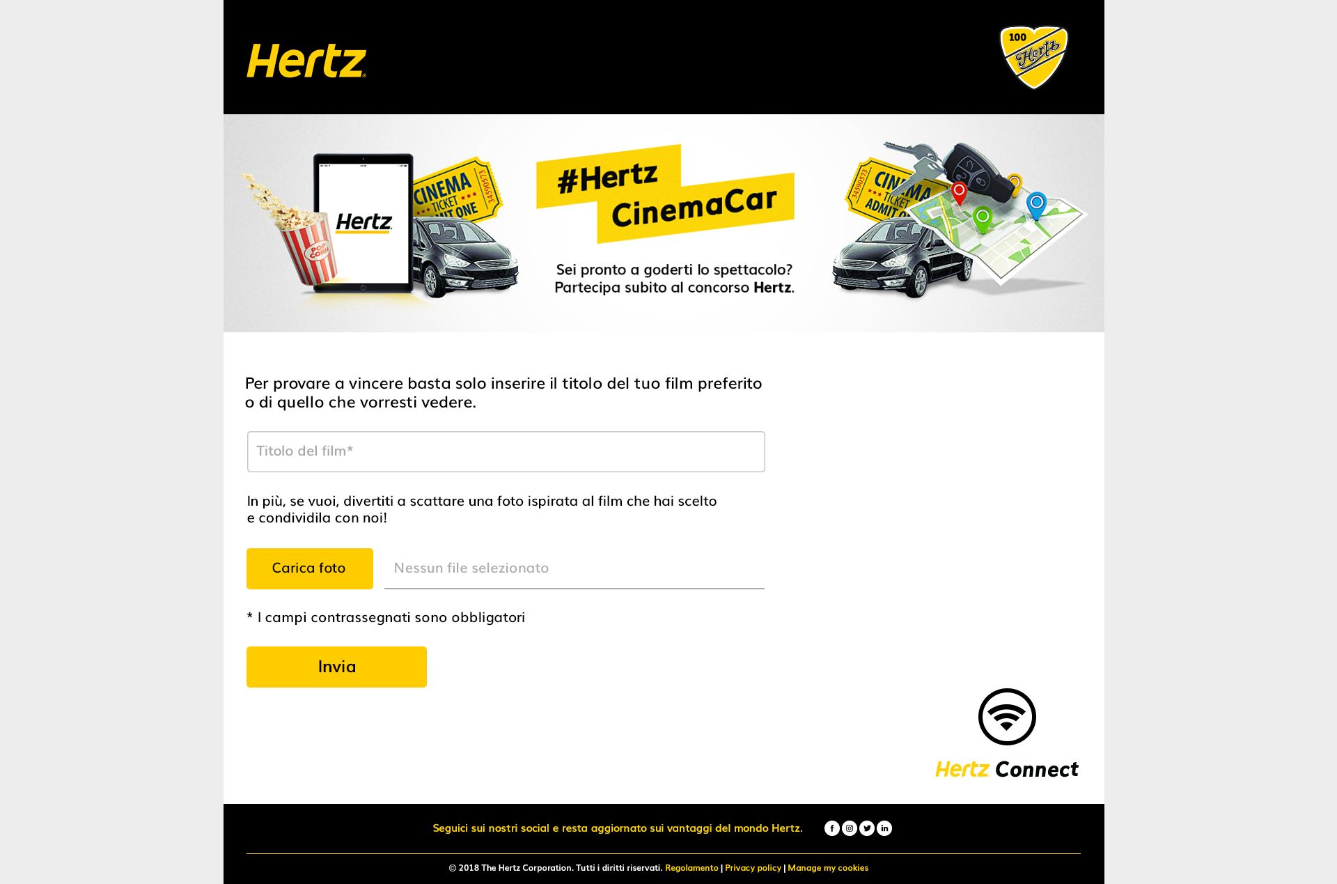 Hertz Contest Cinemacar Logicweb Hertz Contest Cinemacar Logicweb